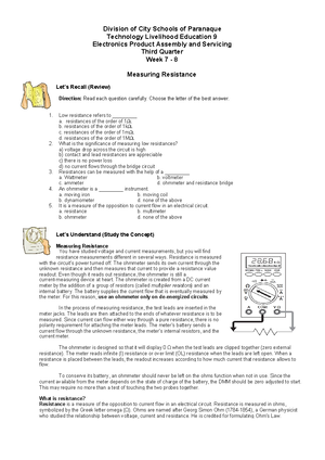 TNA form OAP NCII - guides for TM - FORM 1 SELF-ASSESSMENT CHECK ...