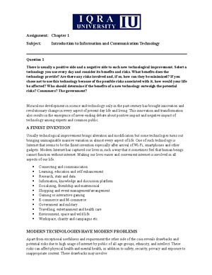 202301-uos-iit-assignment-template - IIT Assignment Impact of ...