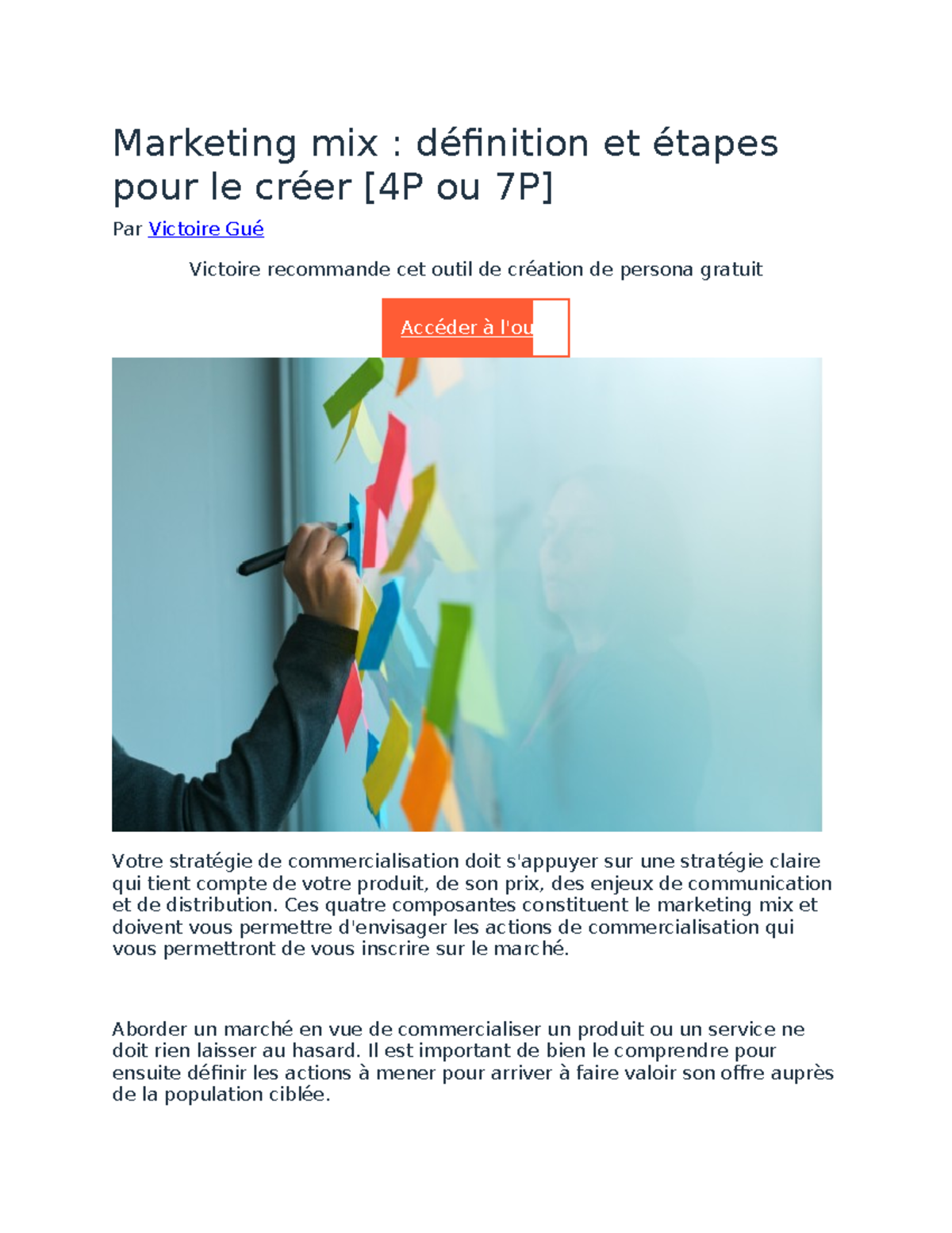 Marketing Docs - Marketing mix : définition et étapes pour le créer [4P ...