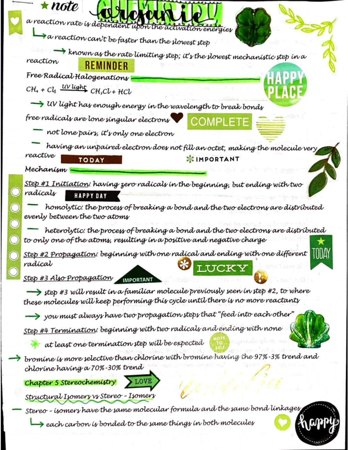 Organic Chem 1 Notes 6 - CHM 2210 - Studocu