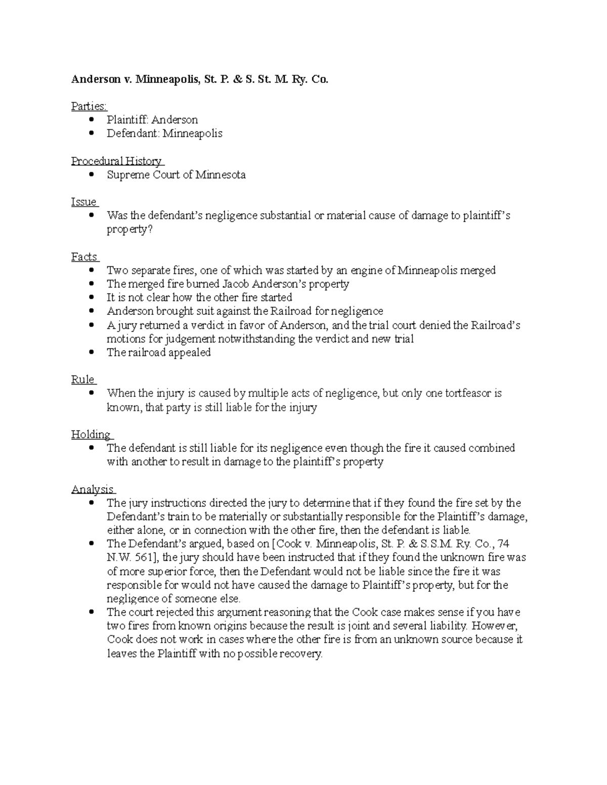 Anderson v. Minneapolis - Anderson v. Minneapolis, St. P. & S. St. M ...