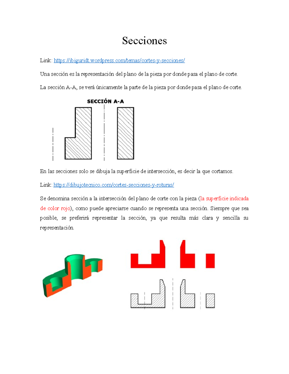 Secciones Analisis Grafico - Secciones Link: ibiguridt.wordpress/temas ...