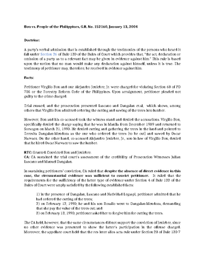Digest People vs Lee - Evidence - People v. Lee, G. No. 139070, May 29 ...