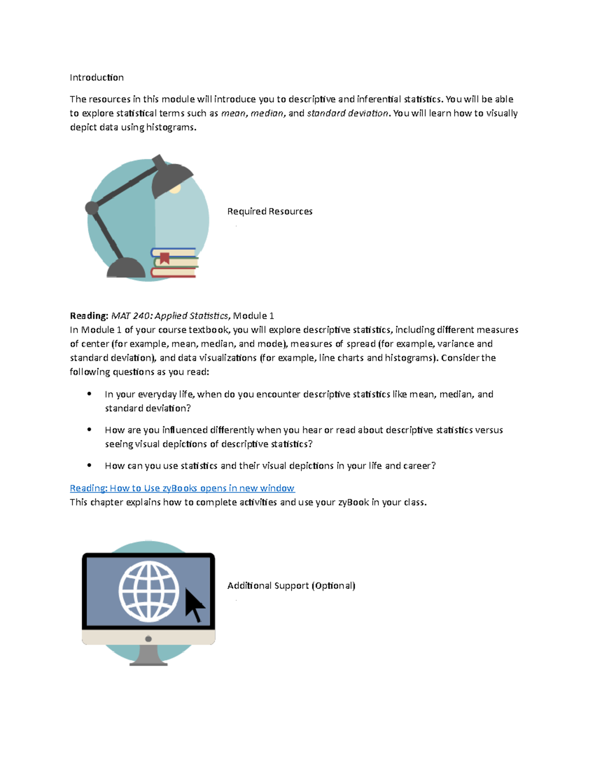 Introduction - The resources in this module will introduce you to ...