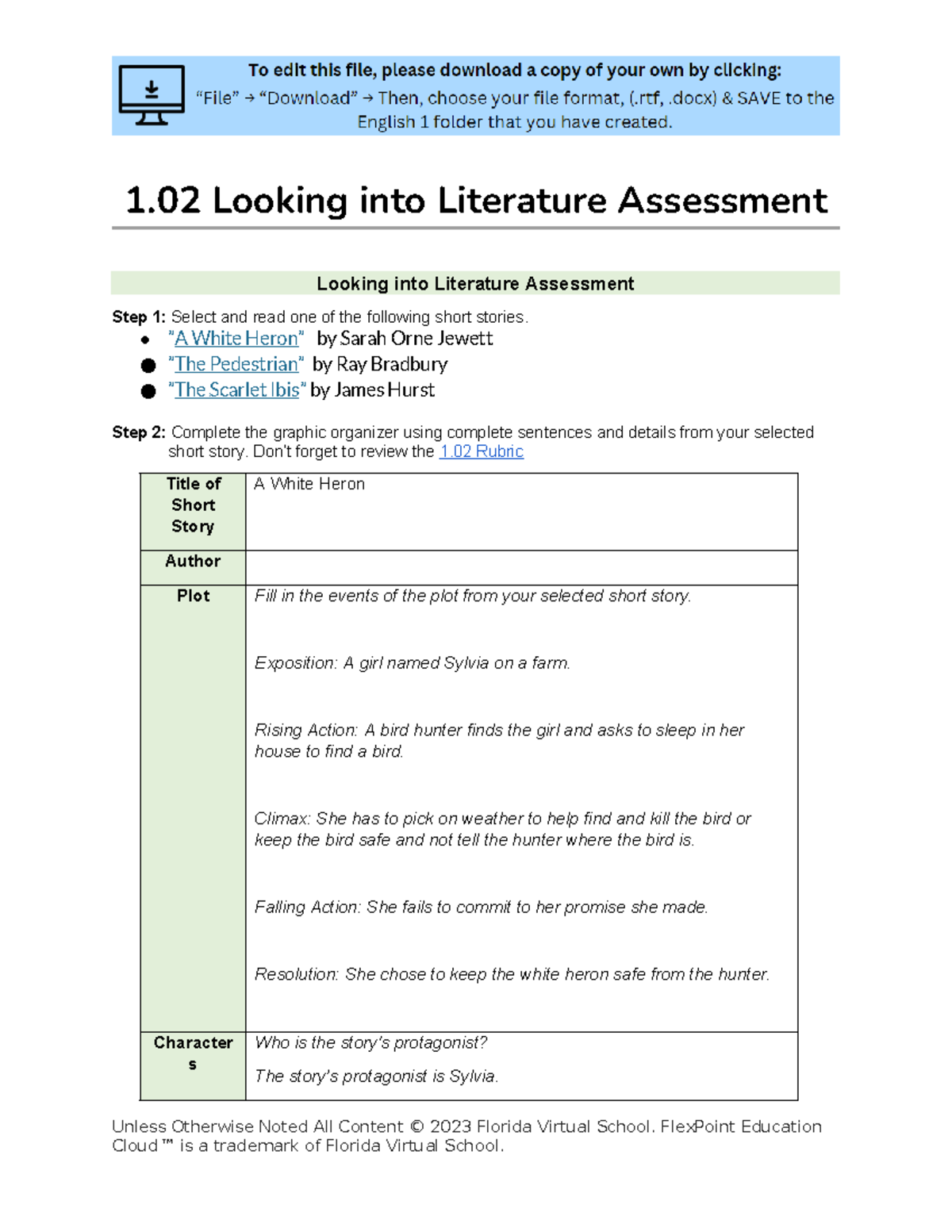 Copy of 1.02 Looking Into Literature Assessment - 1 Looking into ...