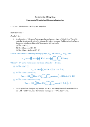 Homework 6 solutions updated - The University of Hong Kong Department of Electrical and ...