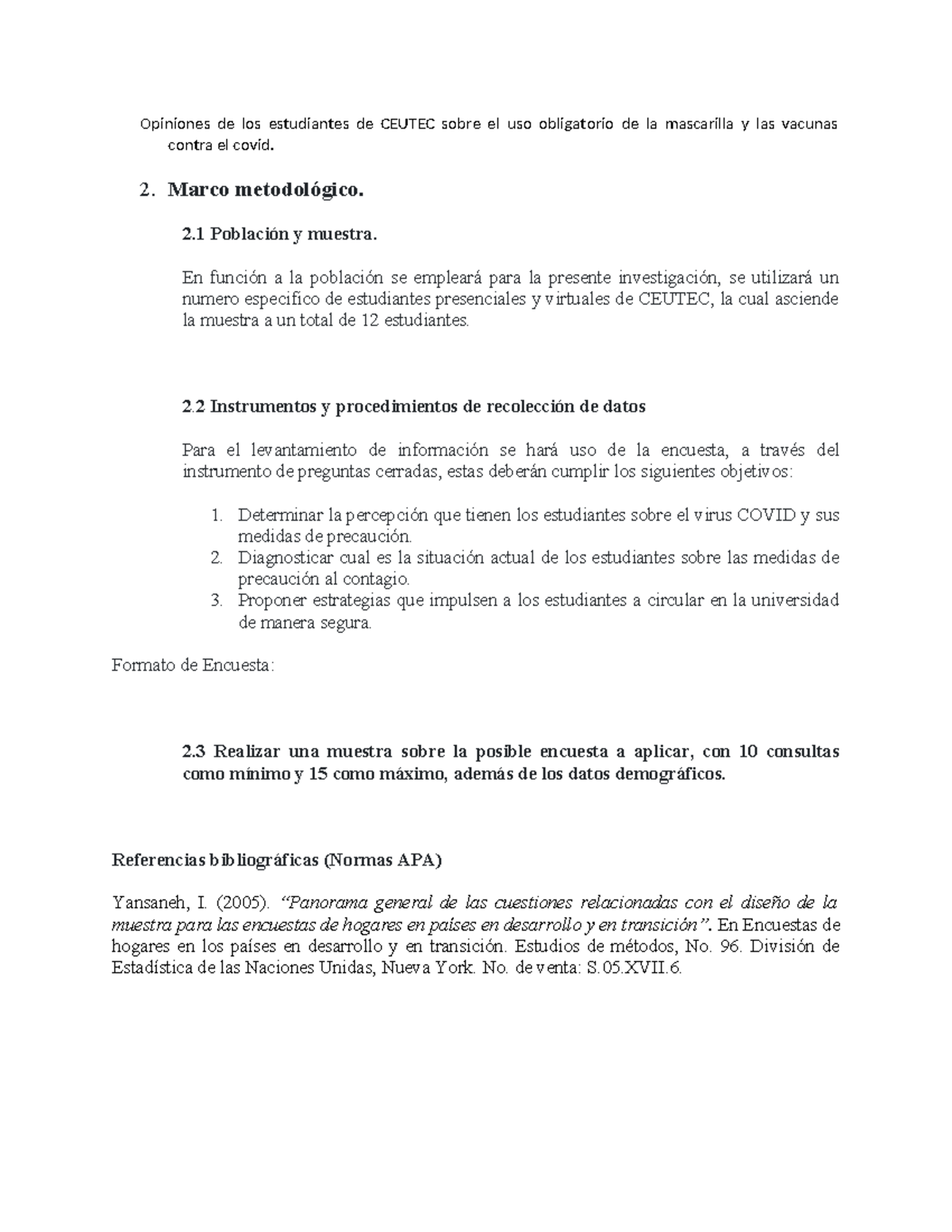 Avance del proyecto - KJJD - Opiniones de los estudiantes de CEUTEC ...