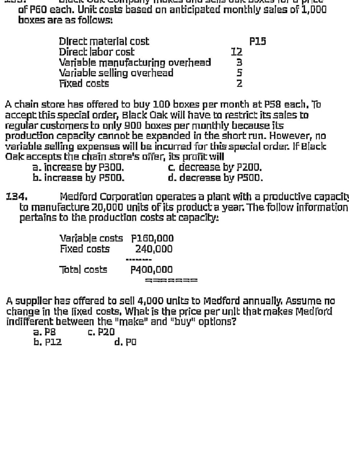 ACC244 4 - Hxhx - of P60 each. Unit costs based on anticipated monthly ...
