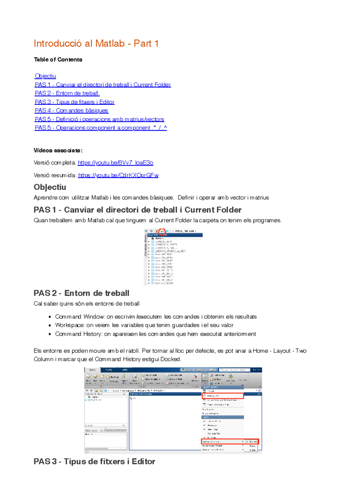 Check LIST 01 Introduccio Matlab PART1 - Introdcci al Matlab - Part 1 ...