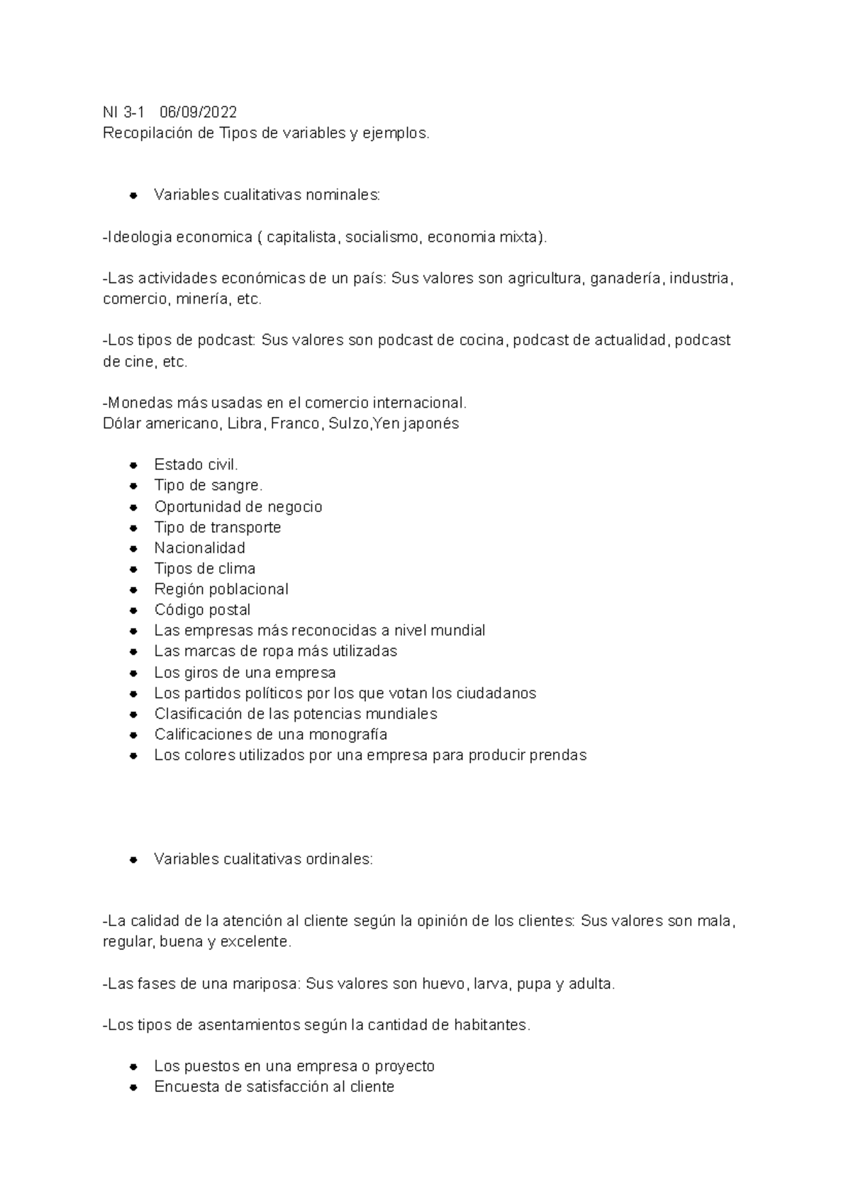 Ejemplos de Variables - apuntes - NI 3-1 06/09/ Recopilación de Tipos ...