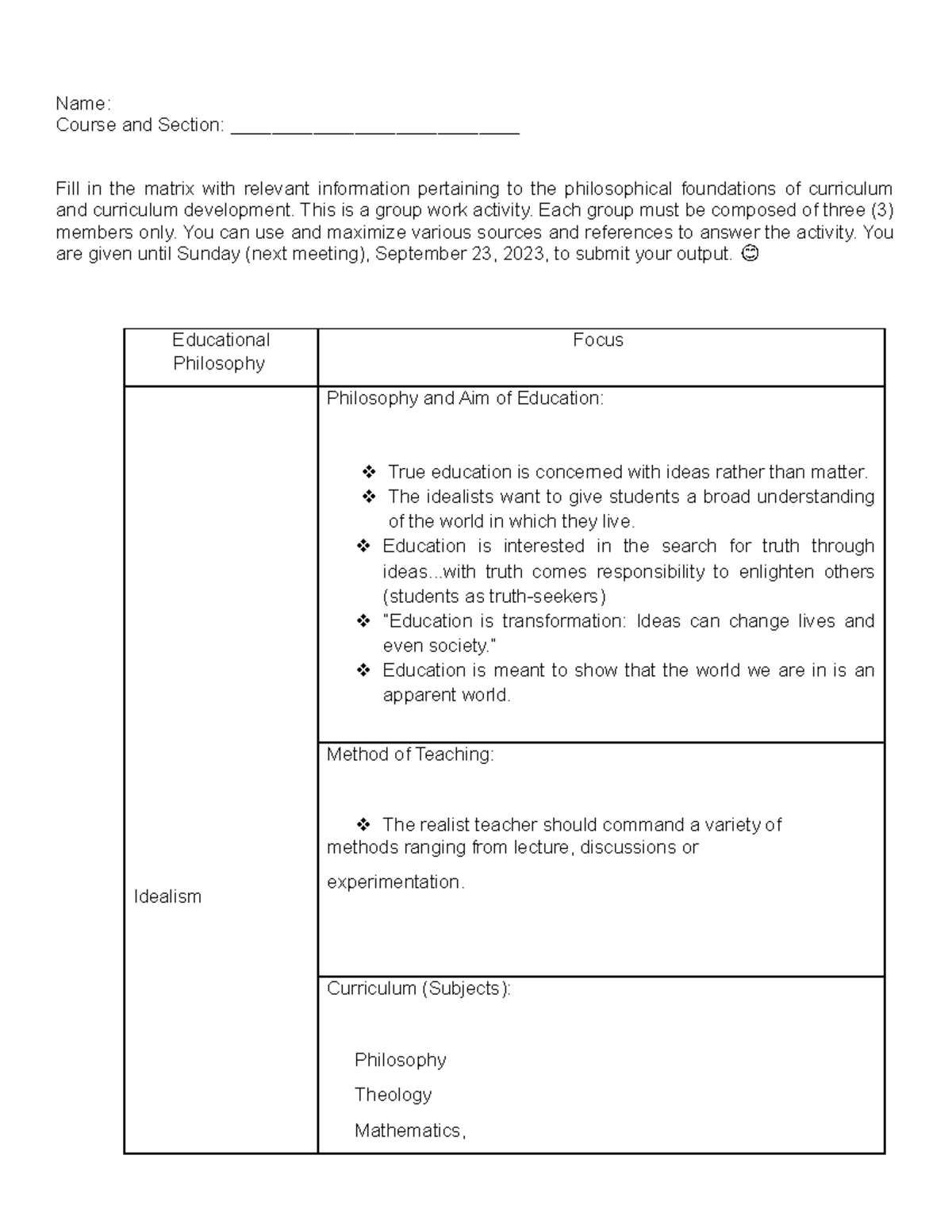 121212 - Name: Course and Section: ____________________________ Fill in ...