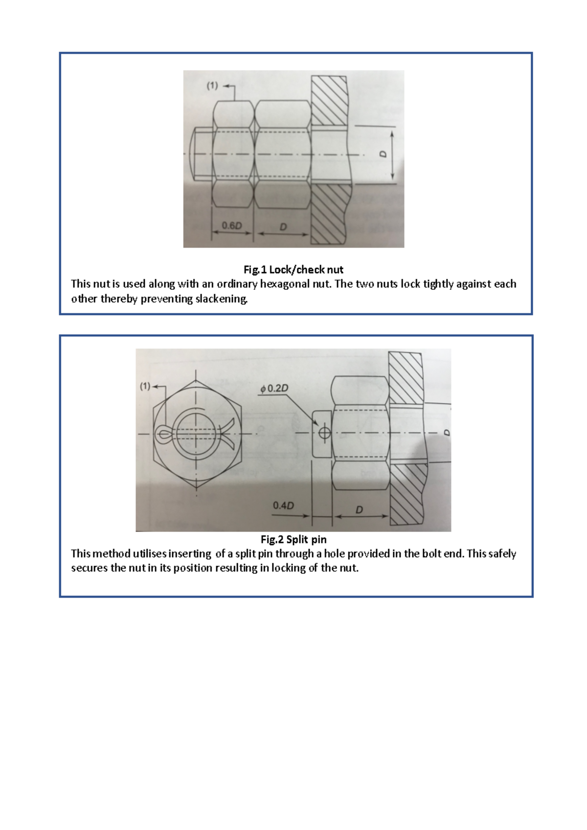 Screw Drawing Details - Class summaries and notes. Prof: Avinash ...