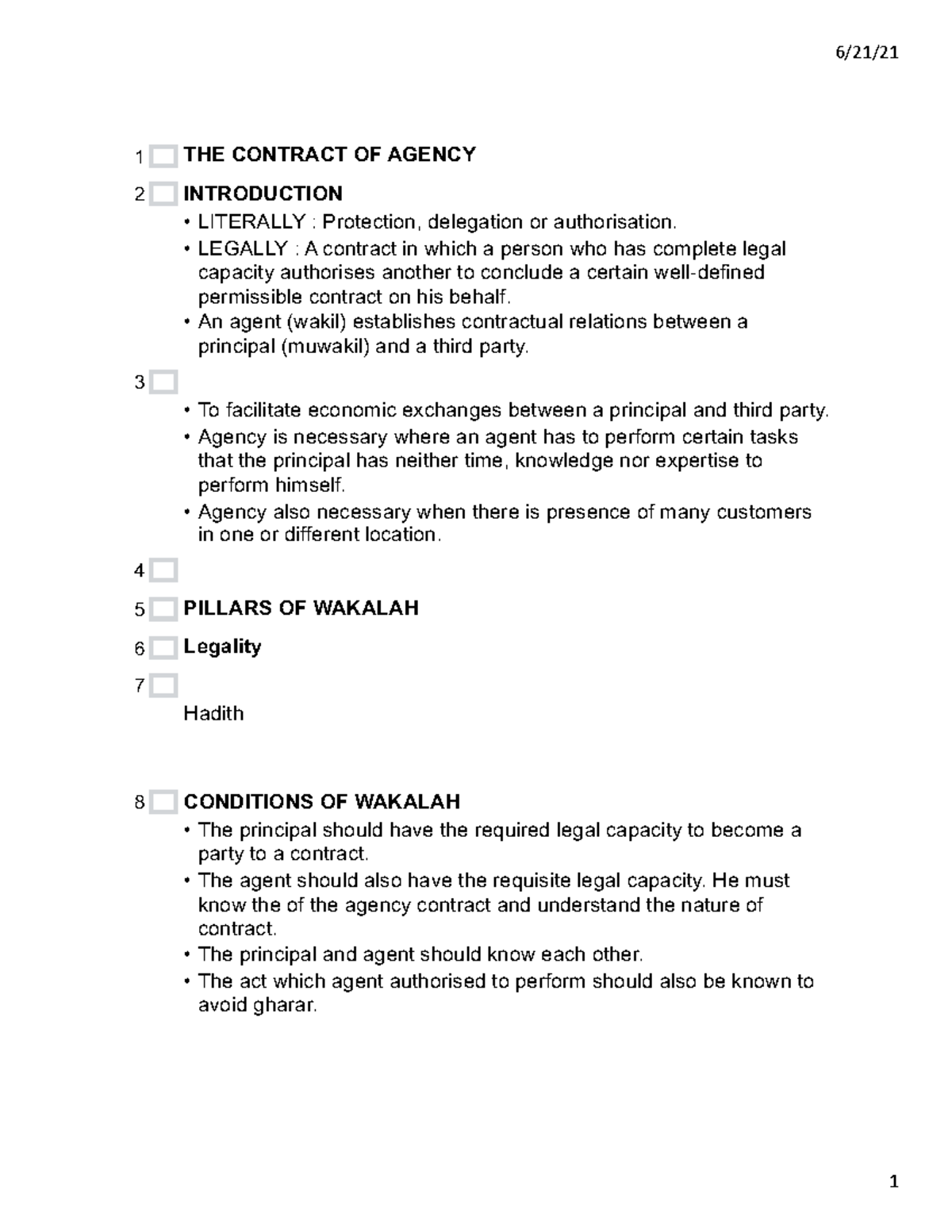 THE Contract OF Agency - THE CONTRACT OF AGENCY INTRODUCTION LITERALLY ...