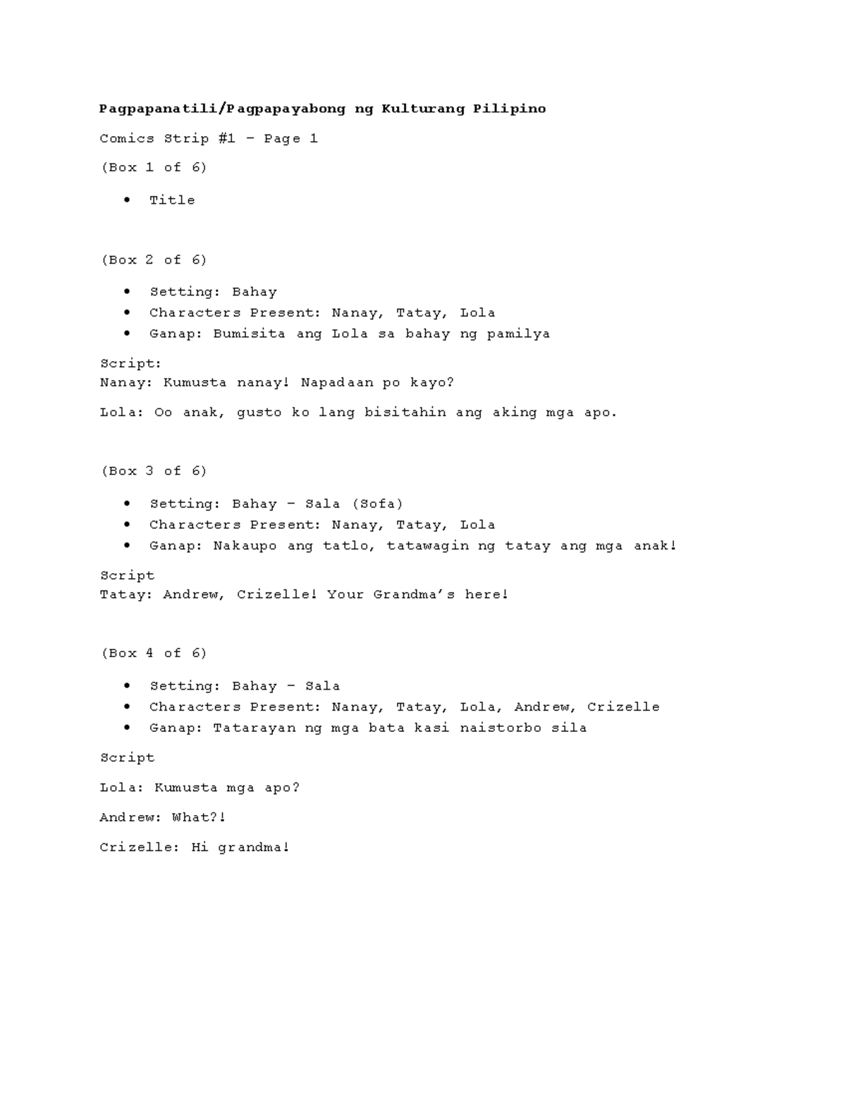 Script-and-Flow-Comics- Filone - Pagpapanatili/Pagpapayabong ng ...