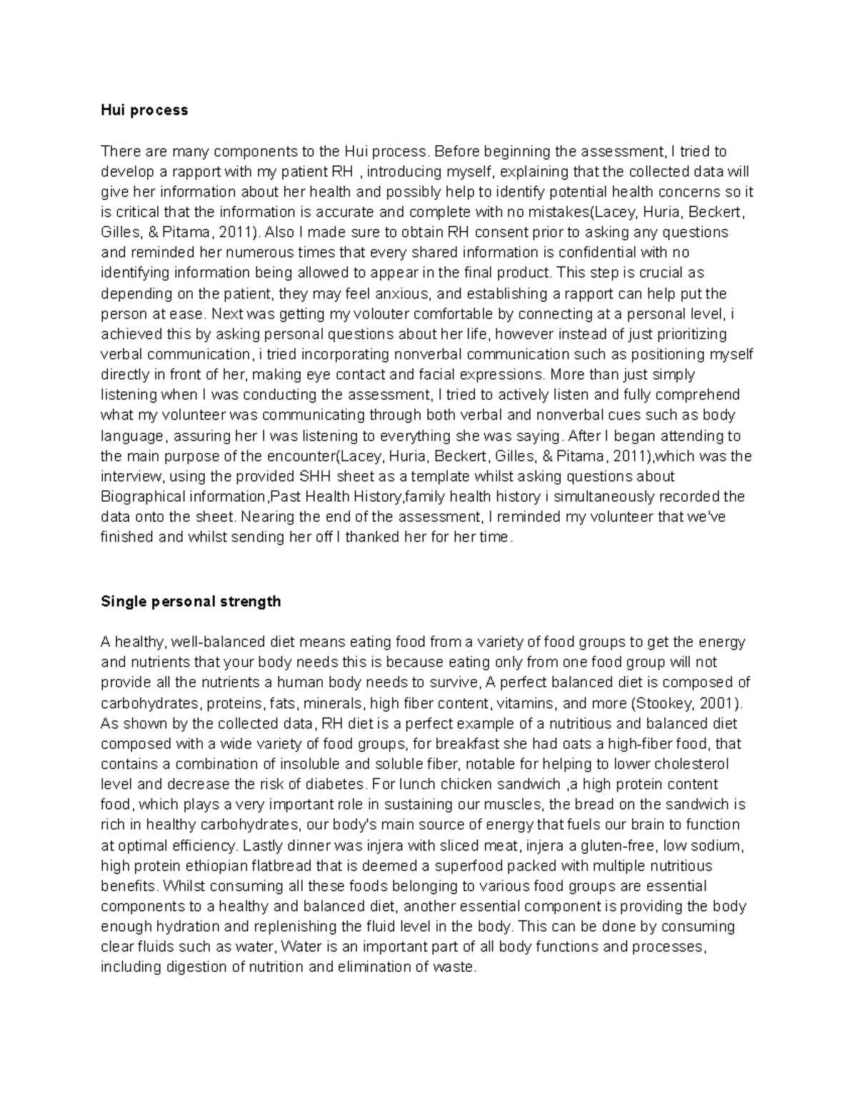Assigment - assignment - Hui process There are many components to the ...