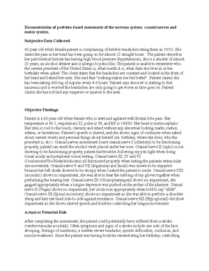 Head To Toe Assessment 6 - Documentation of complete head to toe ...