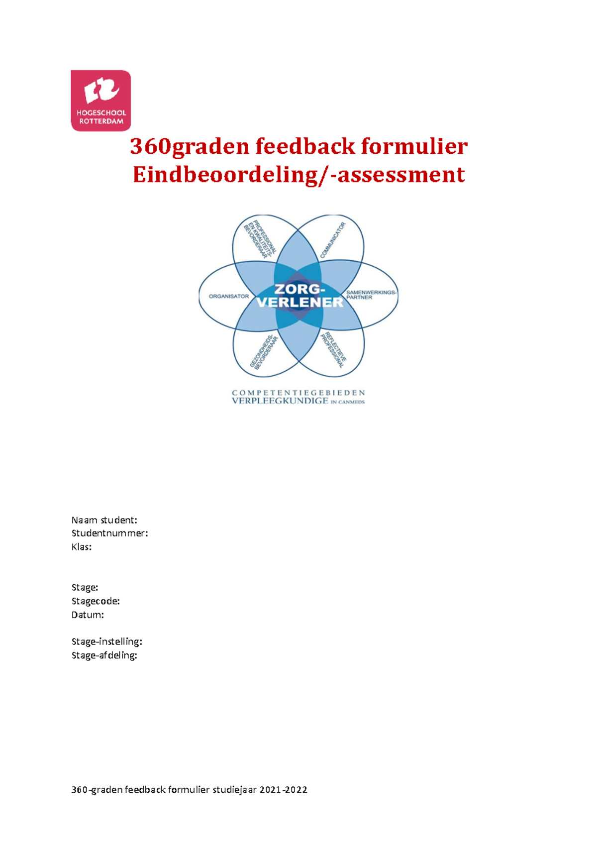 360 graden feedback formulier eindbeoordeling en eindassessment ...