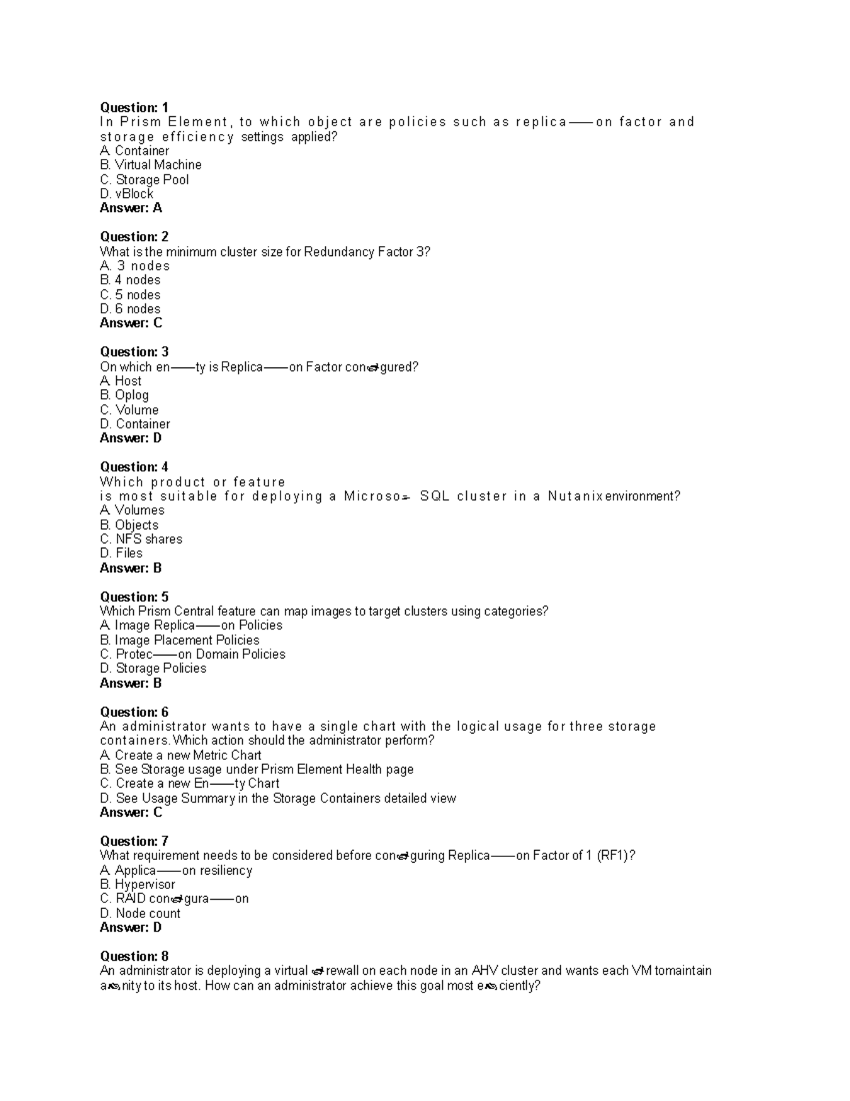 Nutanix Dumps - Question: 1 I n P r i s m E l e m e n t , t o w h i c h ...