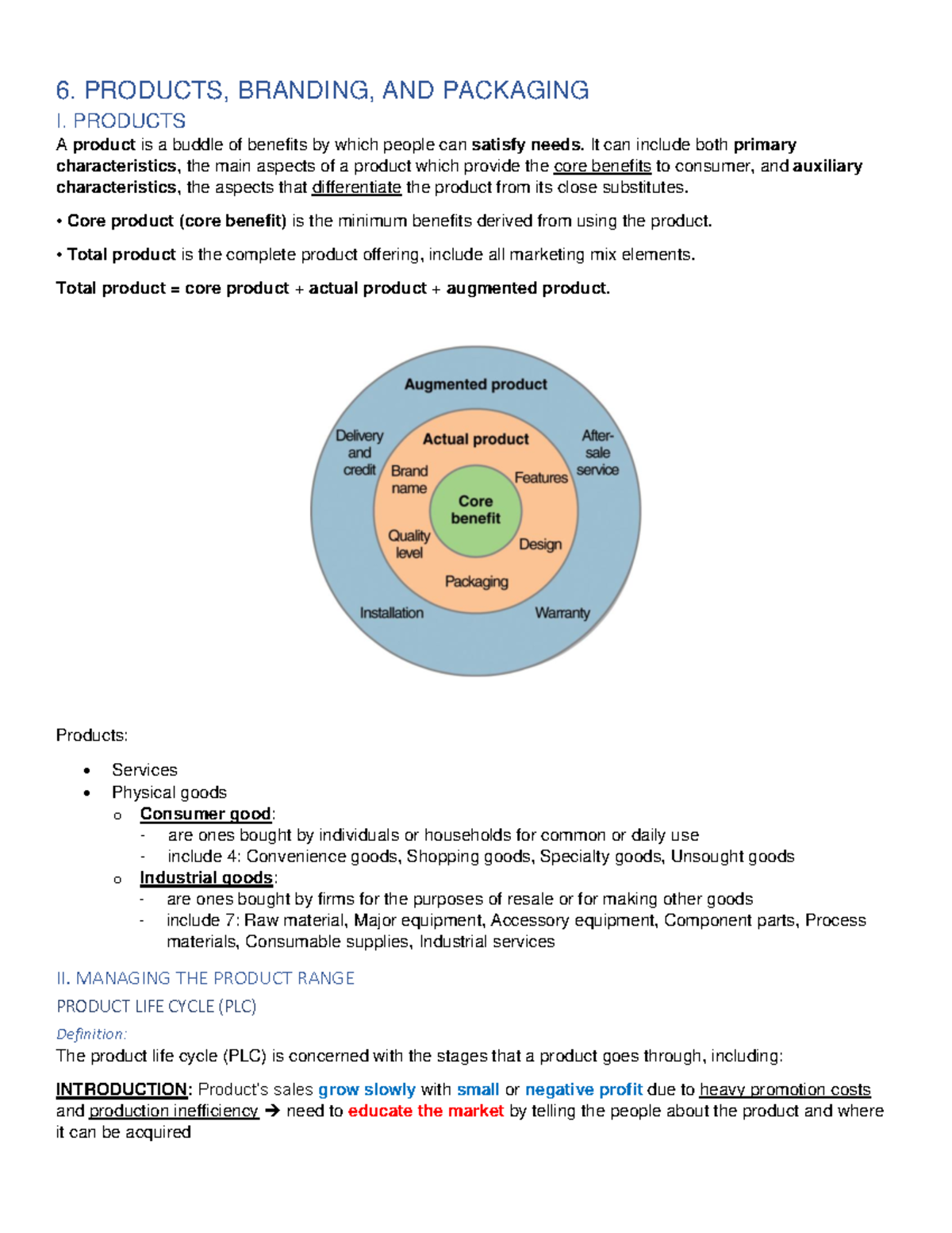 Marketing Essensial - 6. PRODUCTS, BRANDING, AND PACKAGING I. PRODUCTS ...
