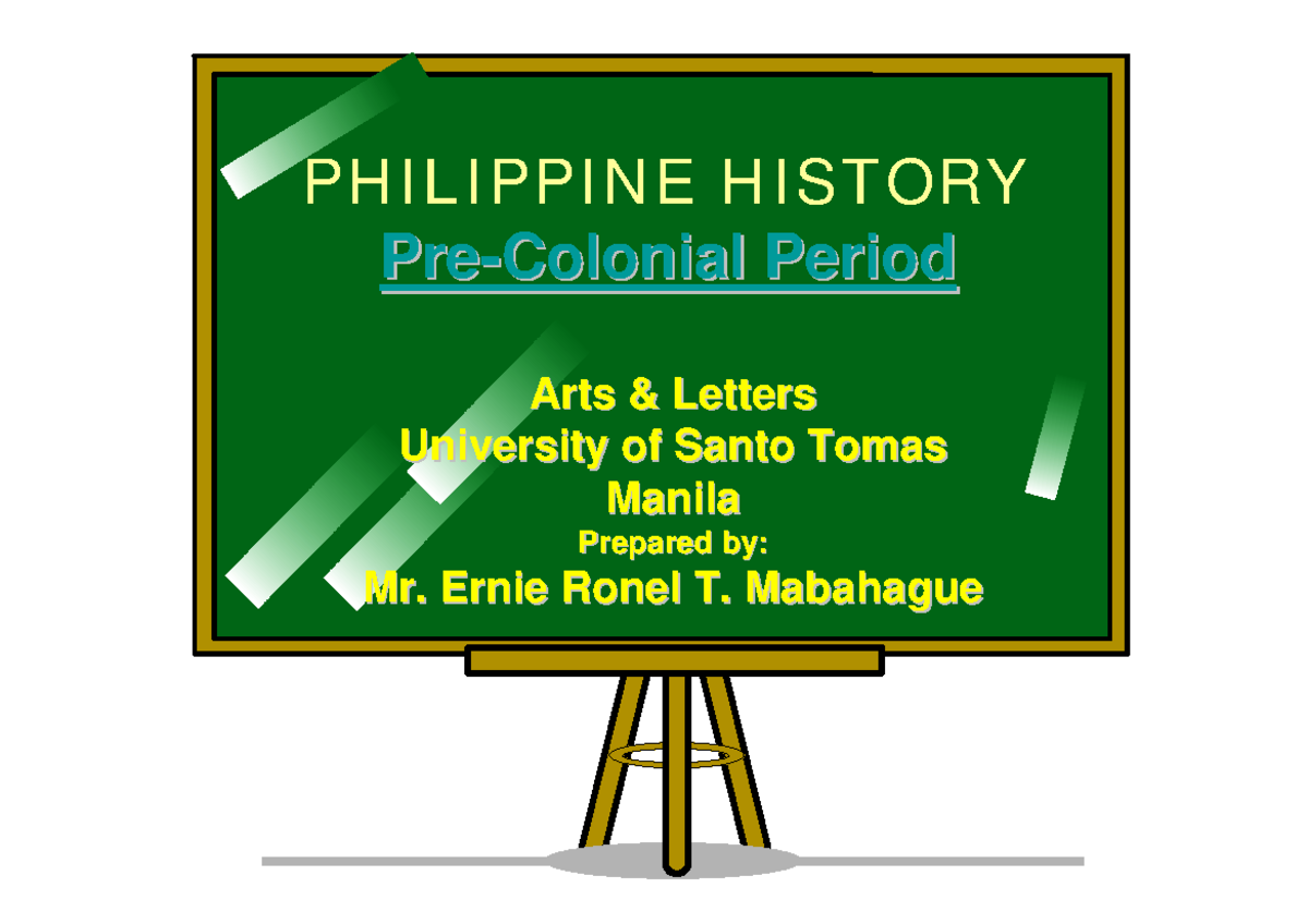 Gen ed Philippinehistory-Pre-Colonial-Period - PHILIPPINE HISTORY Pre ...
