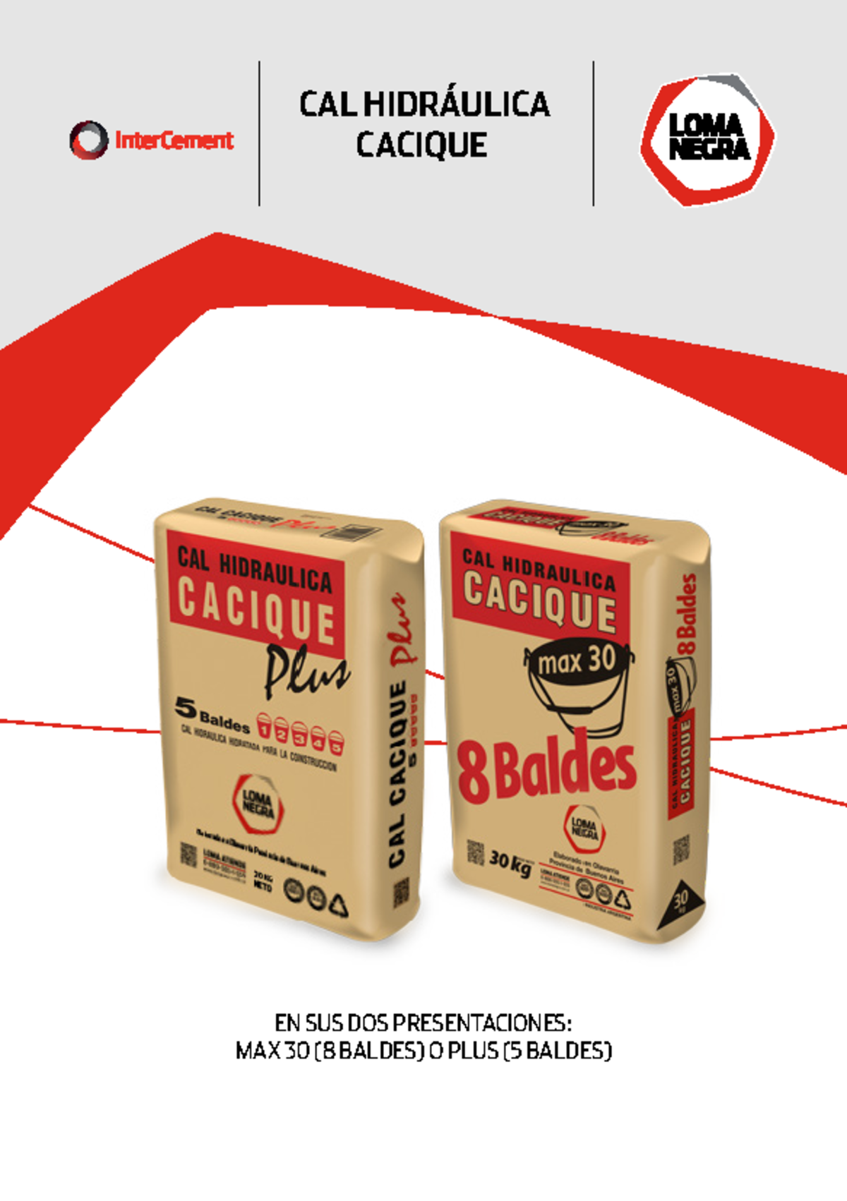 Folleto Cal LN - Cemento - CAL HIDRÁULICA CACIQUE EN SUS DOS ...