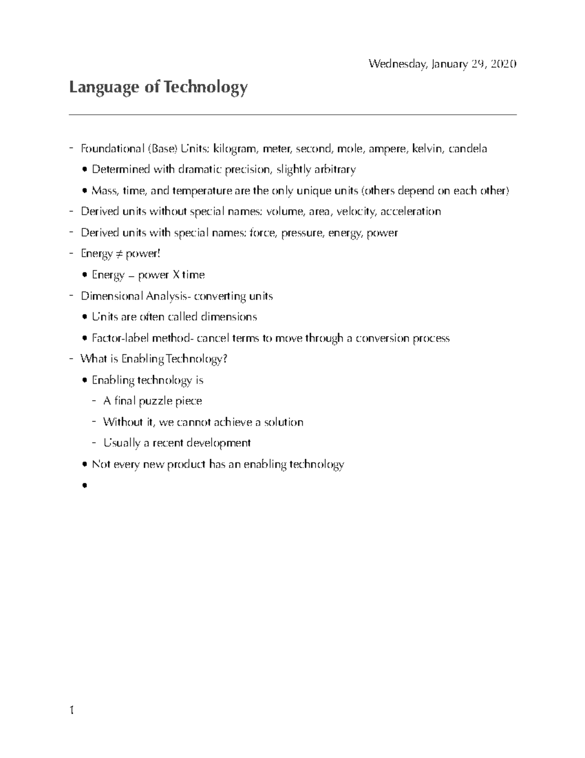 Language of Technology - Wednesday, January 29, 2020 Language of ...