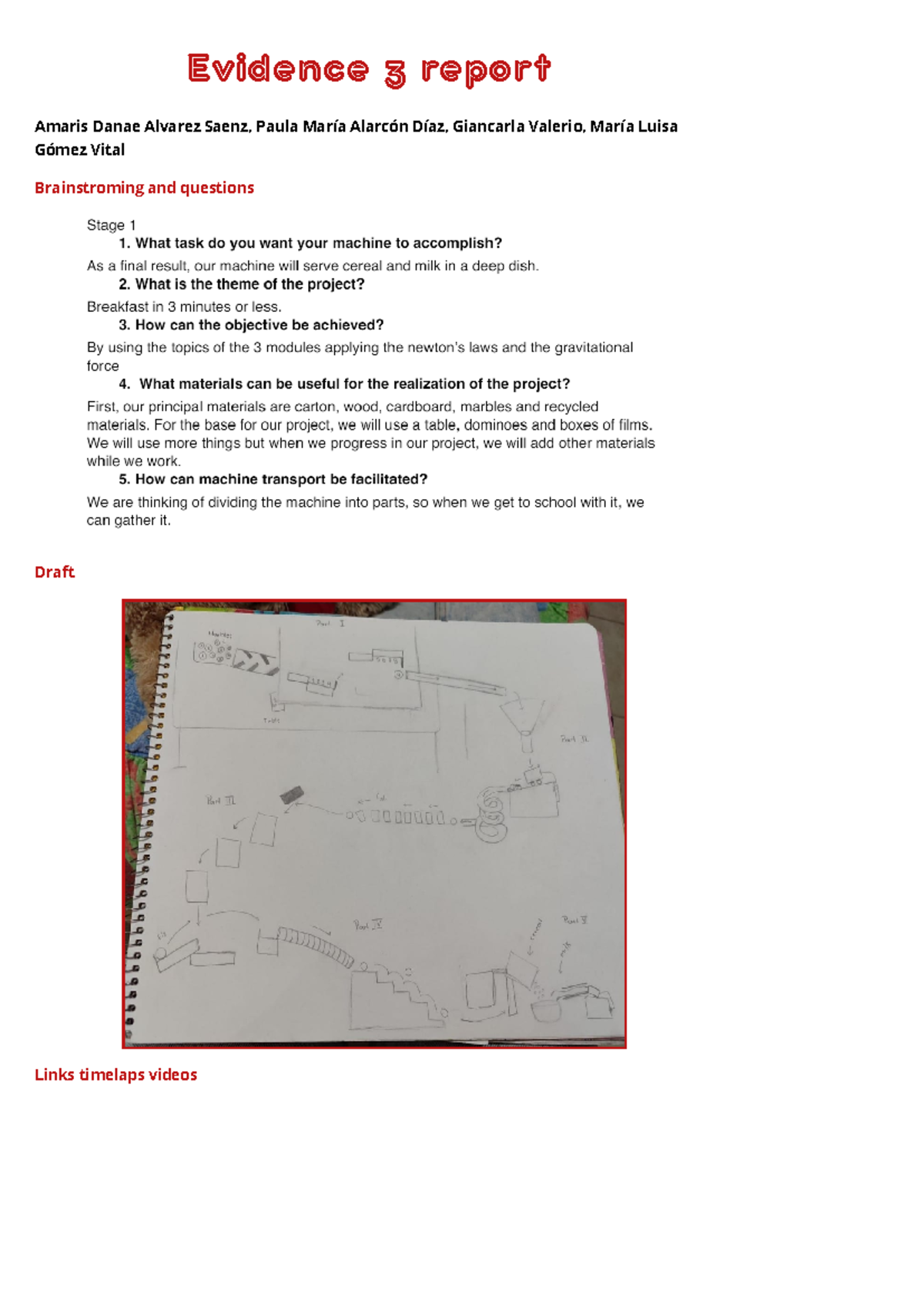 Evidence 3 report (2) - la evidencia 3 - Evidence 3 report Amaris Danae Alvarez Saenz, Paula ...