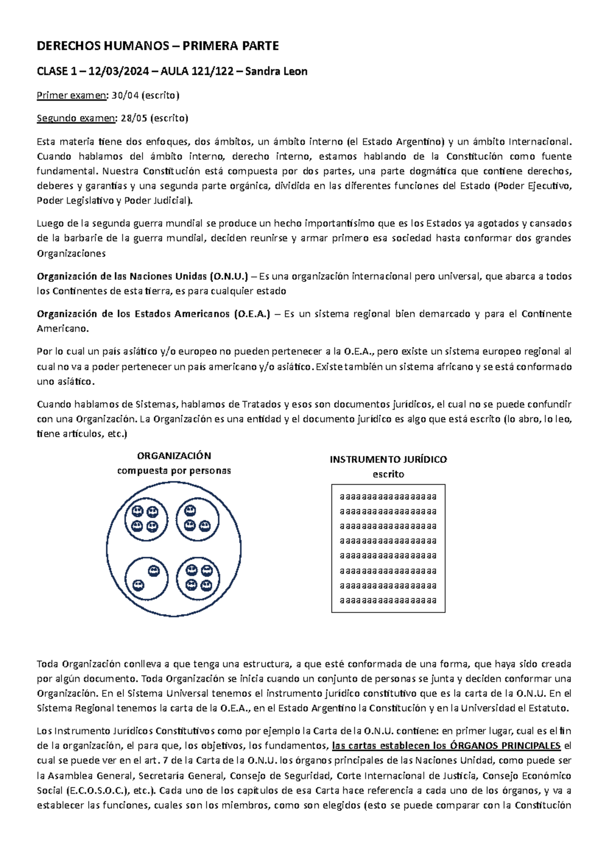 Derechos Humanos v4 - Resumen de ddhh - DERECHOS HUMANOS – PRIMERA PARTE CLASE 1 – 12 / 03 ...
