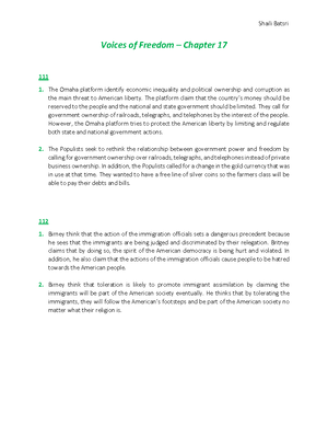 Voices of Freedom – Chapter 16 - Voices of Freedom – Chapter 1 6 103 1 ...