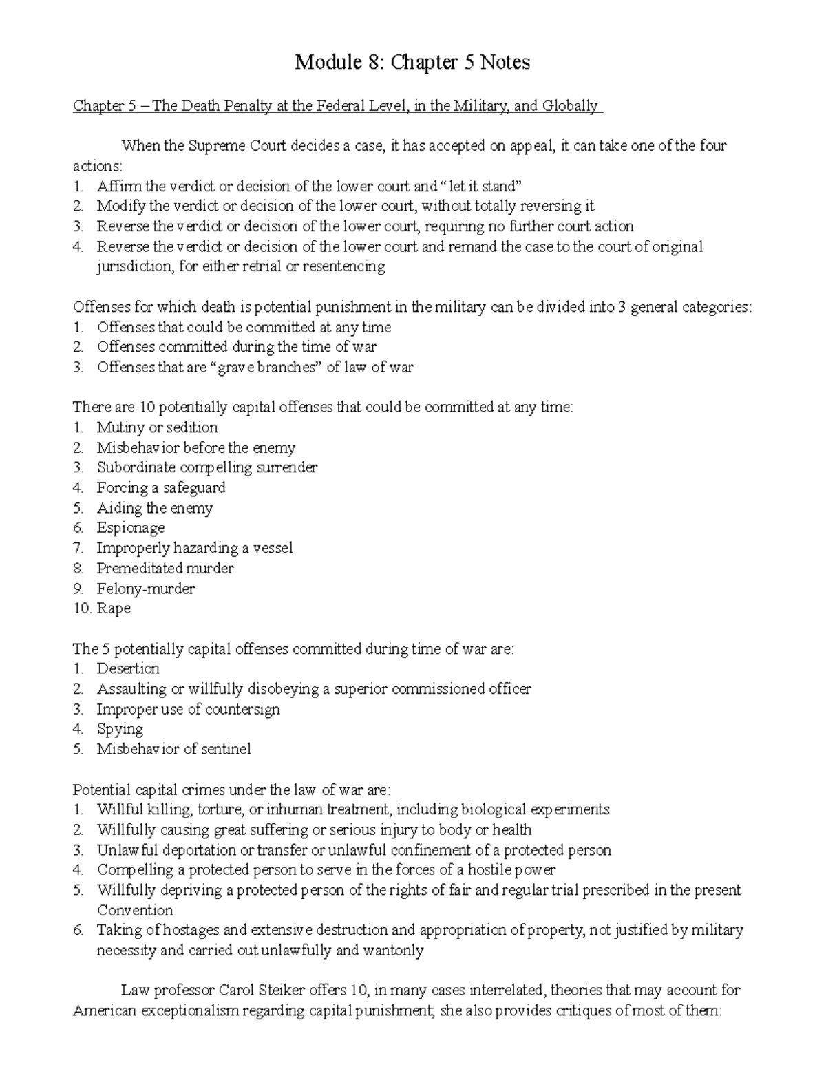 Module 8 Ch. 5 Notes - This Course is taught by Dr. Baranauskas (a.k.a ...