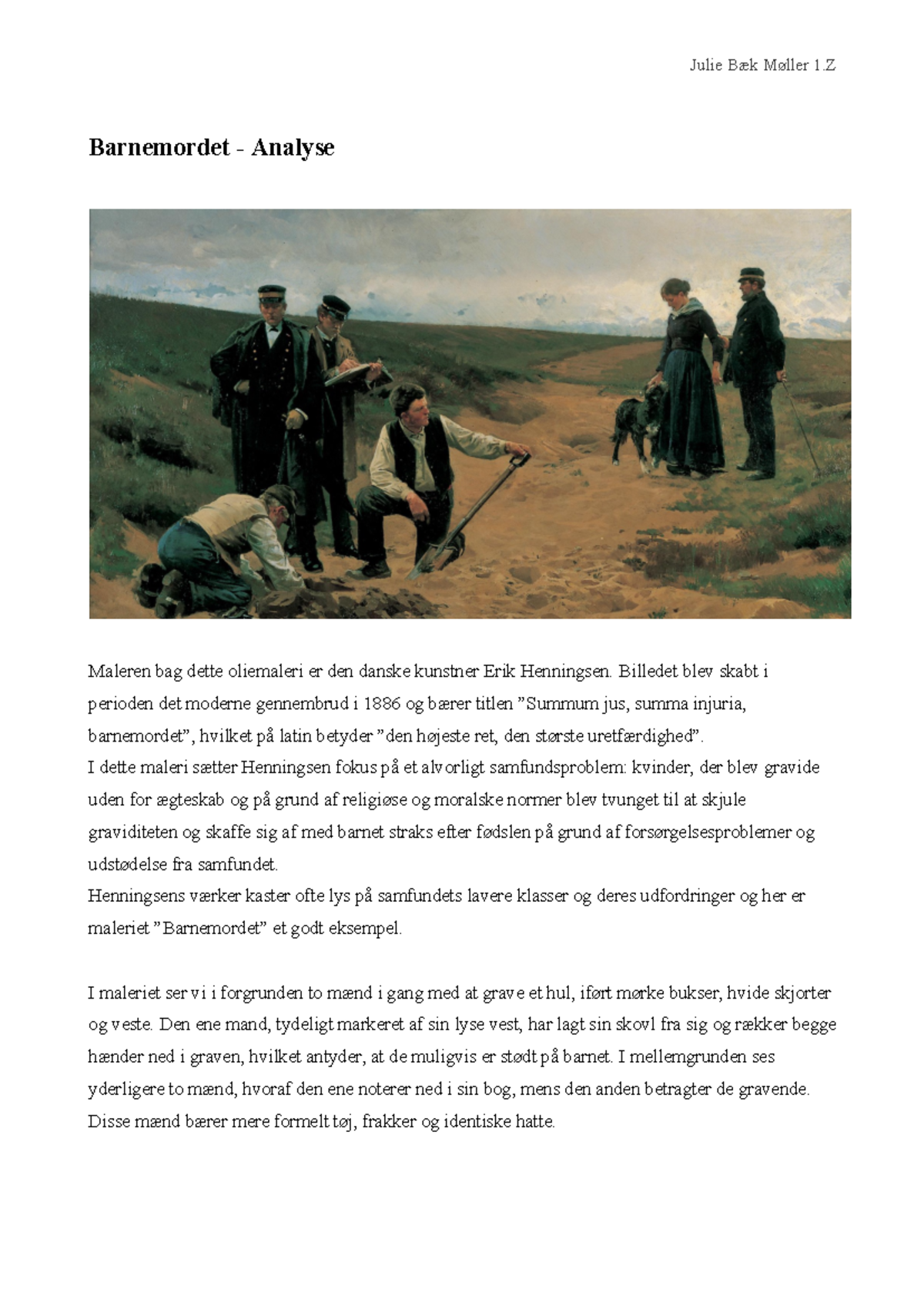 Barnemordet - Analyse - Julie Bæk Møller 1 Barnemordet - Analyse ...