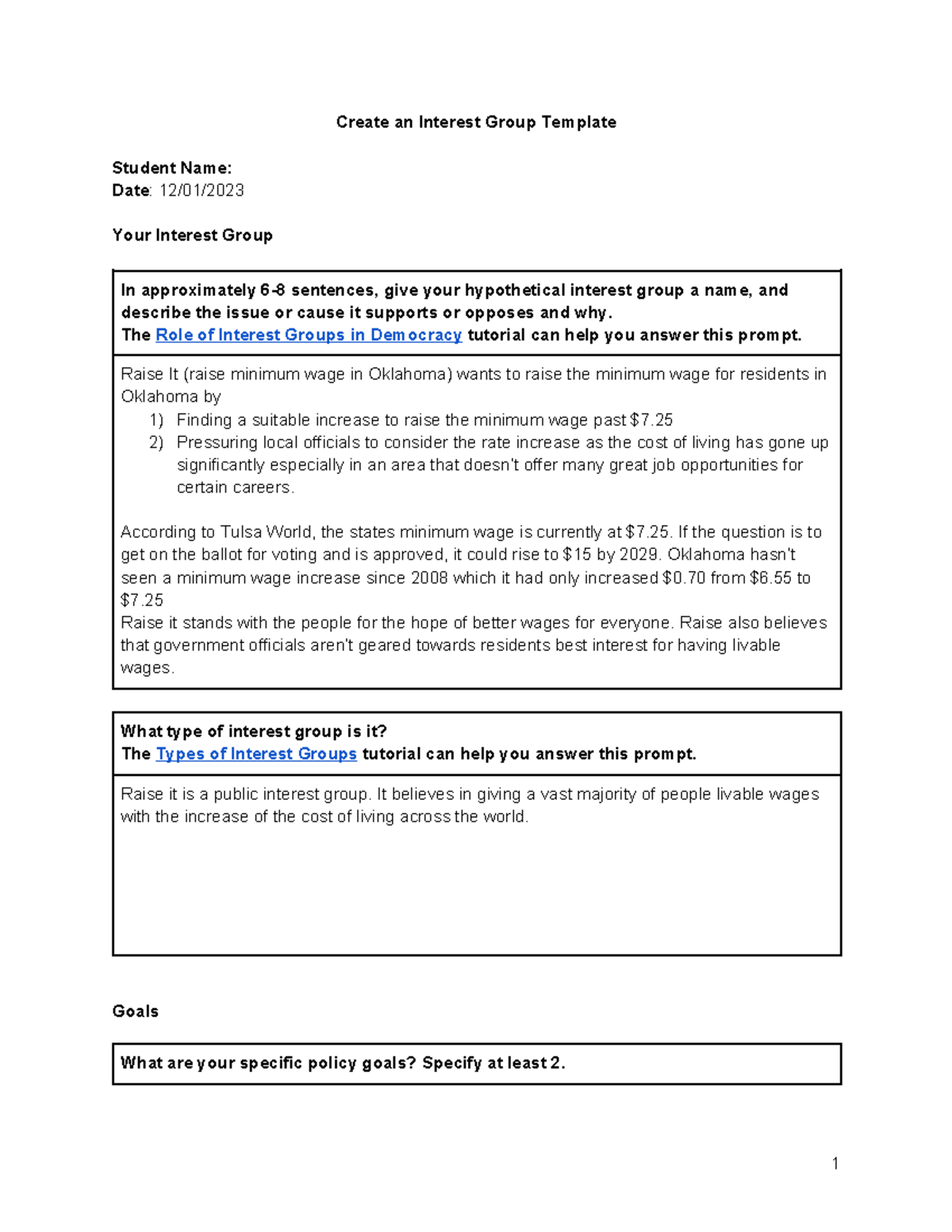 Create an Interest Group Template(3) - Create an Interest Group ...