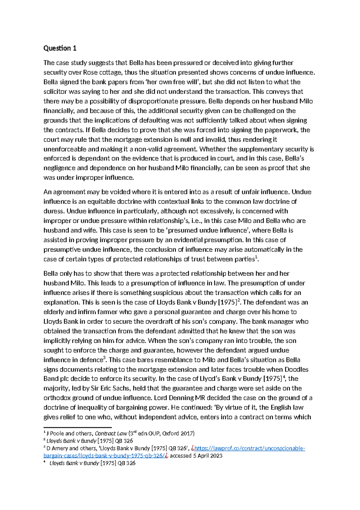Contract Q1 Final Summative Law Assessment Question 1 The Case