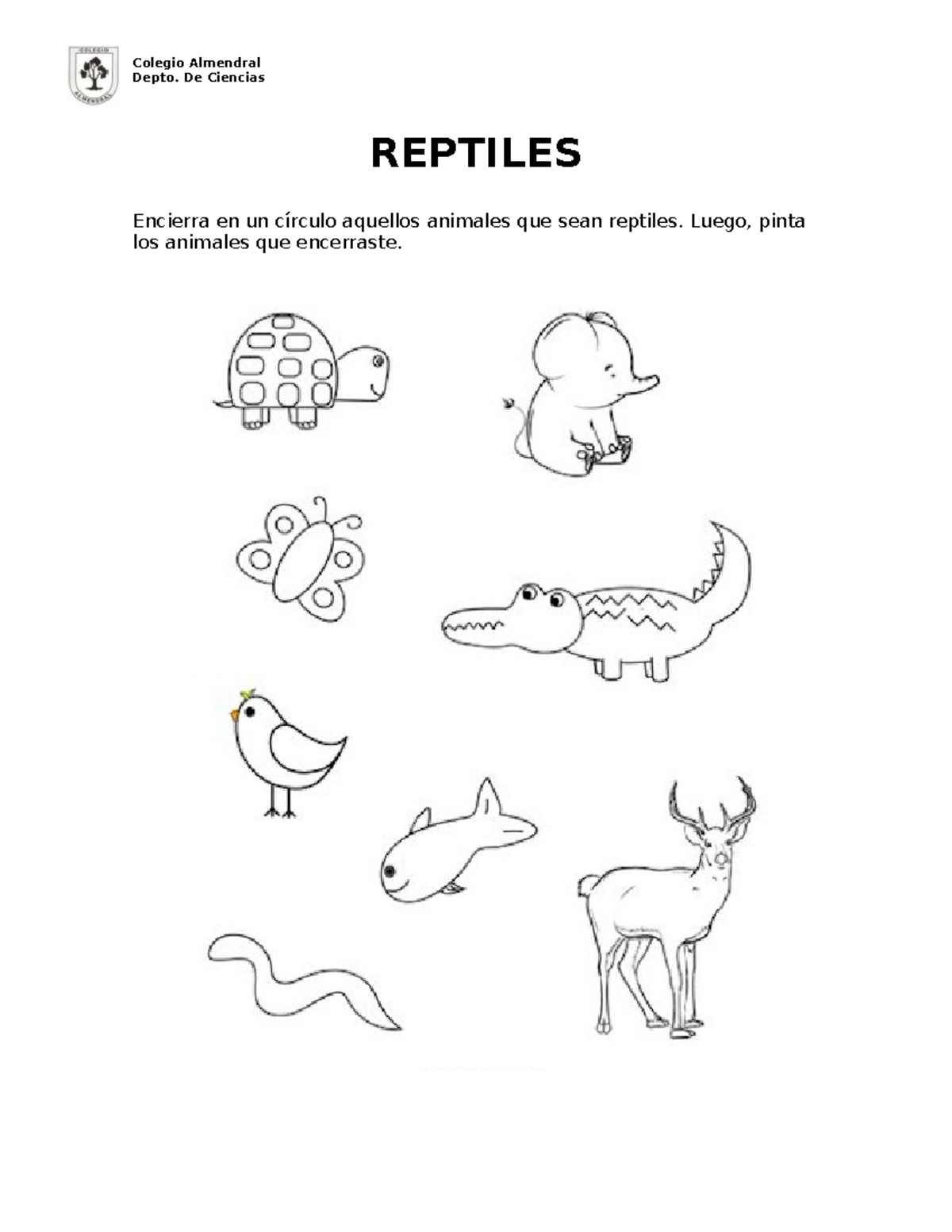 Guía Reptiles - ciencias naturales - Colegio Almendral Depto. De ...