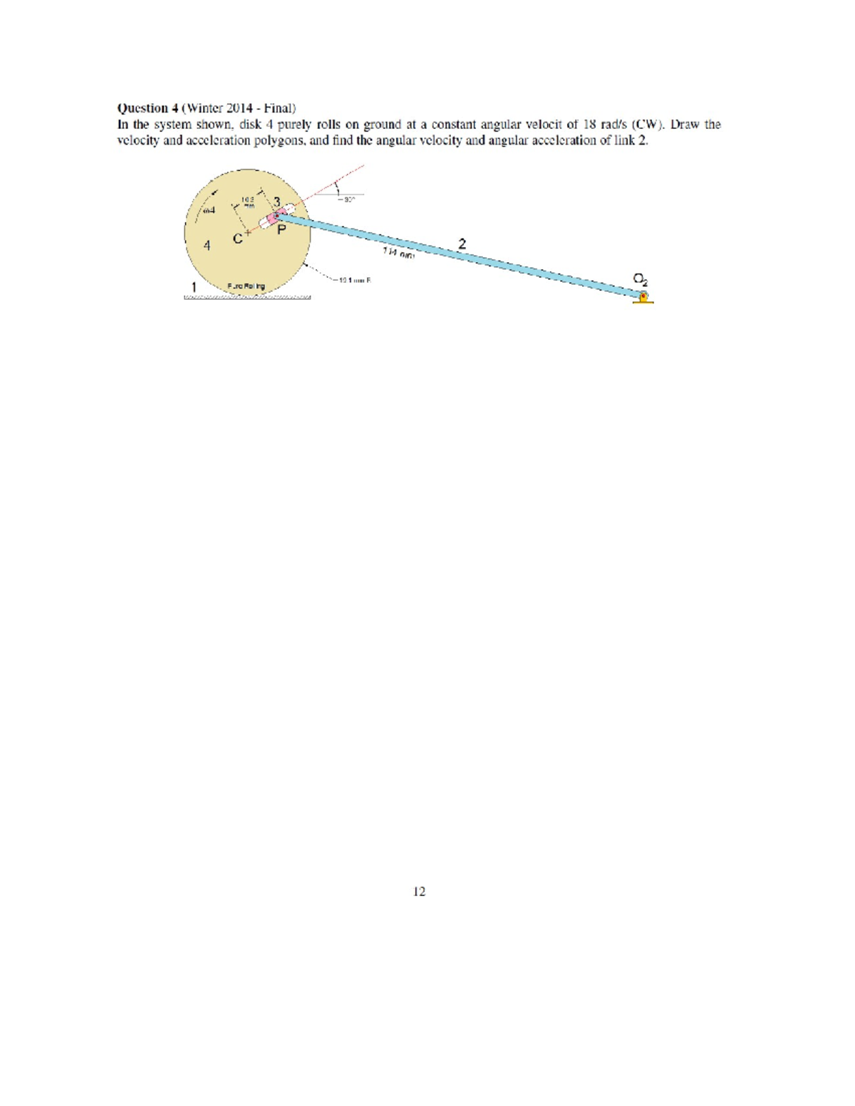 Corialis- final - MECH 343 - Question 4 (Winter 2014 Final) In the ...