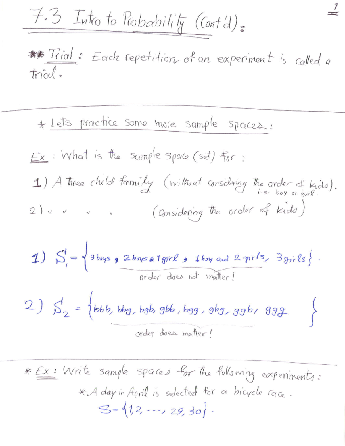 Finite - lecture 7 - MATH 1100 - Studocu