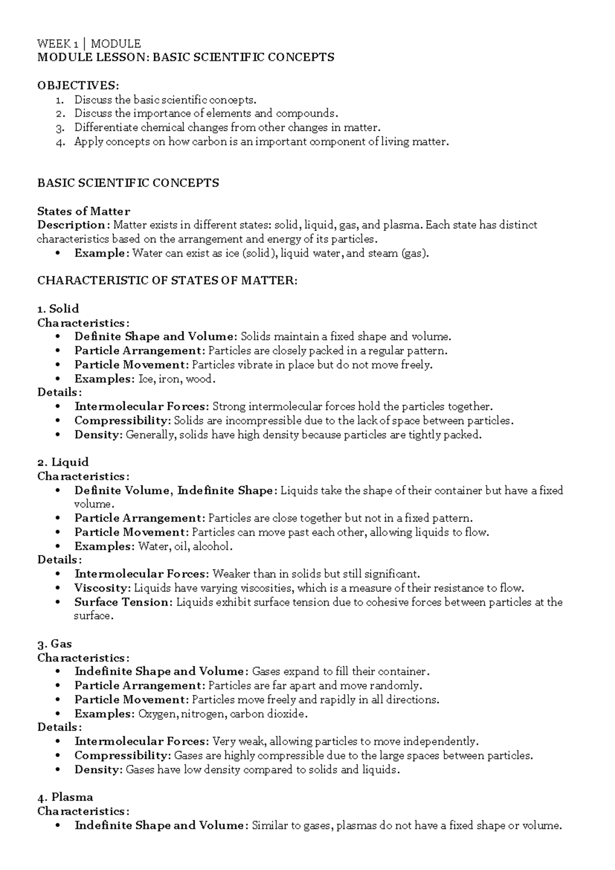 WEEK 1 Environmental Science Module - WEEK 1 │MODULE MODULE LESSON ...