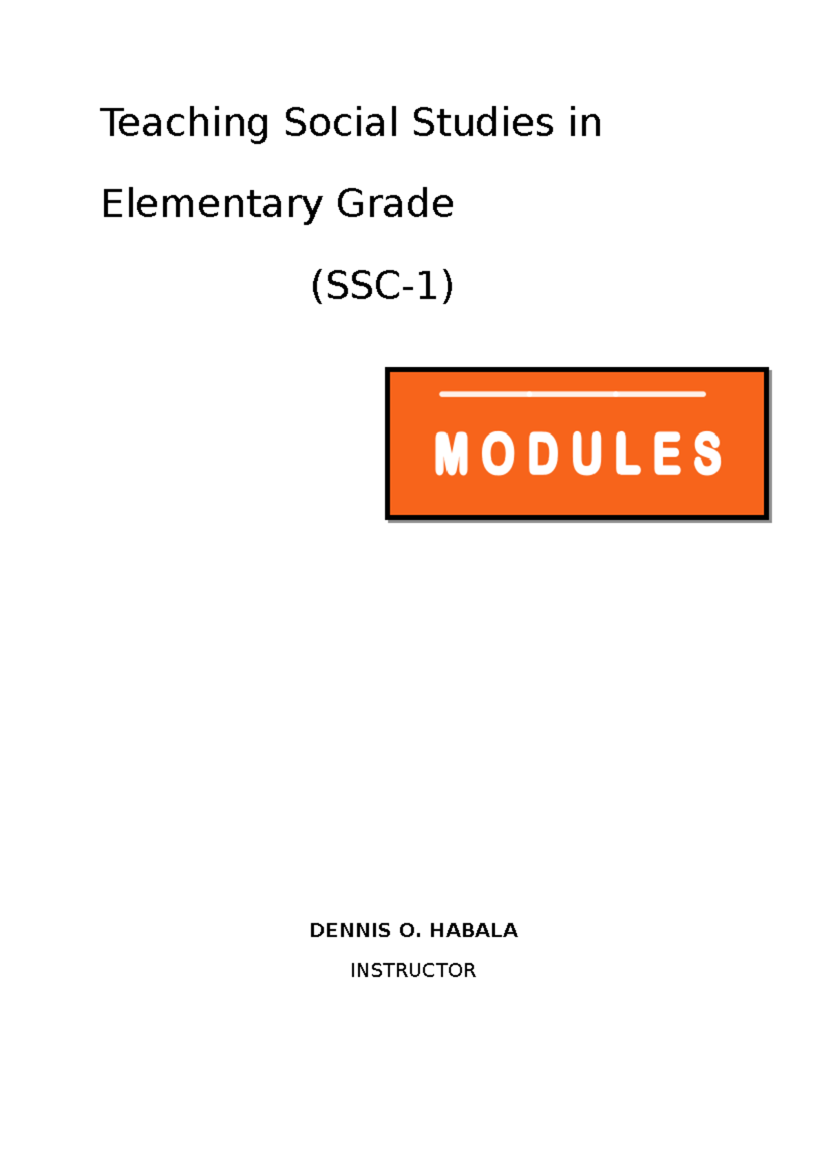Module-SSC1 - - Studocu