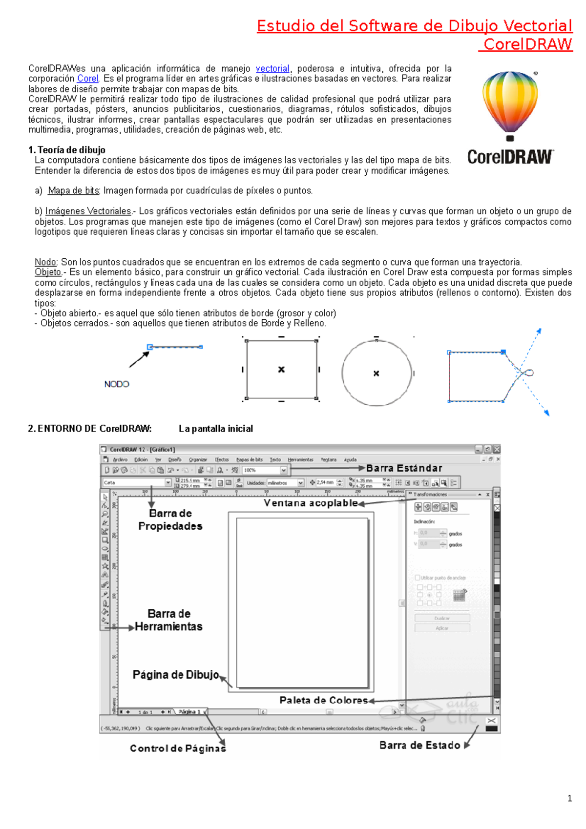 Corel DRAW-2019 - Estudio del Software de Dibujo Vectorial CorelDRAW ...
