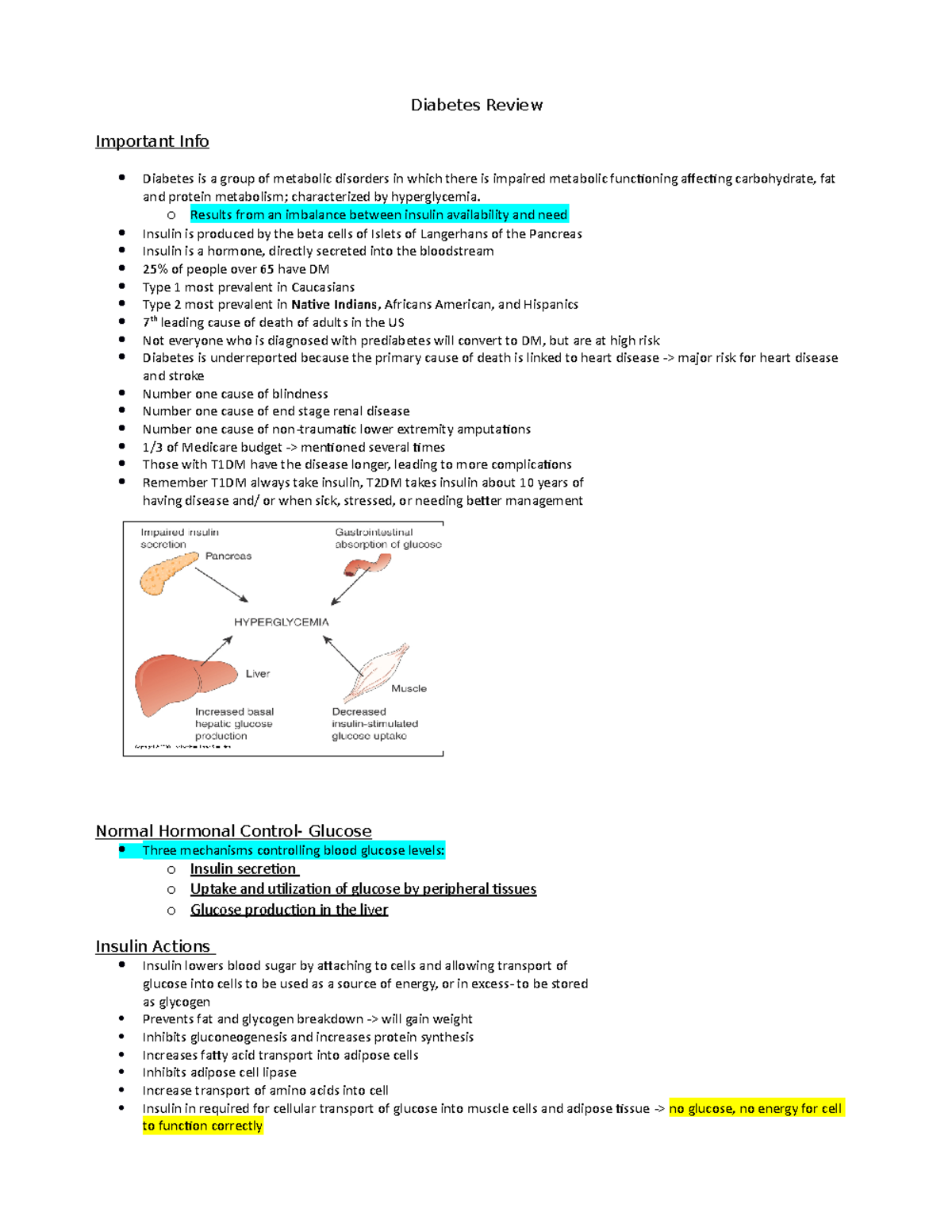 Diabetes Review - This pdf for sure helps everyone. It's all about the ...