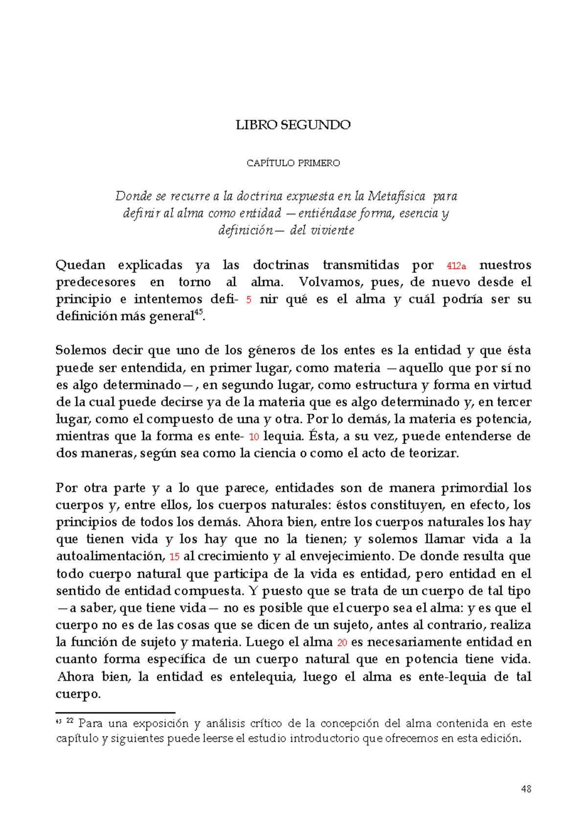 Acerca del alma Aristóteles libro 2, cap 1 y 3 - LIBRO SEGUNDO CAPÍTULO PRIMERO Donde se recurre ...