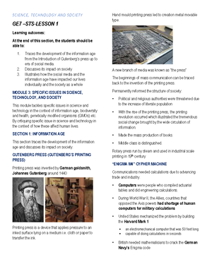 Information Age (Chapter 3 - Lesson 1) - The Information Age Science ...