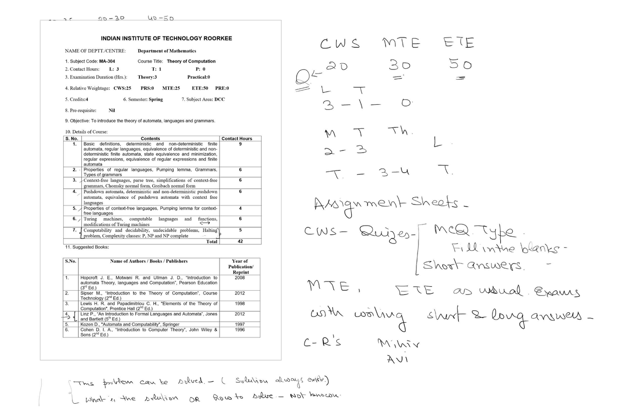 Lec-1 - Introduction - INDIAN INSTITUTE OF TECHNOLOGY ROORKEE CWS MTE ETE NAME OF Department of ...