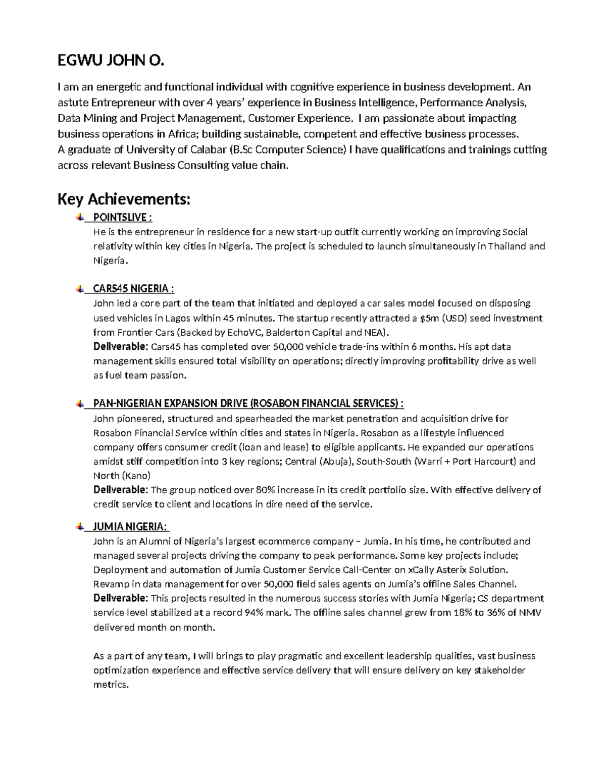 Egwu John O Synopsis - Detailed practice material on understanding the forex market - EGWU JOHN ...
