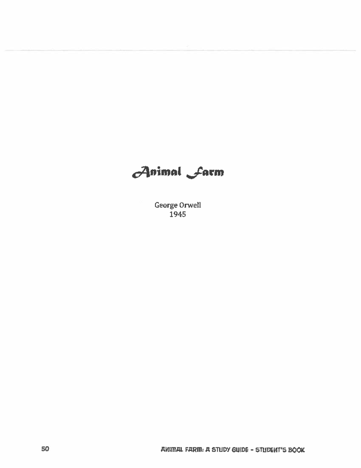 Animal Farm FULL PDF - Studocu
