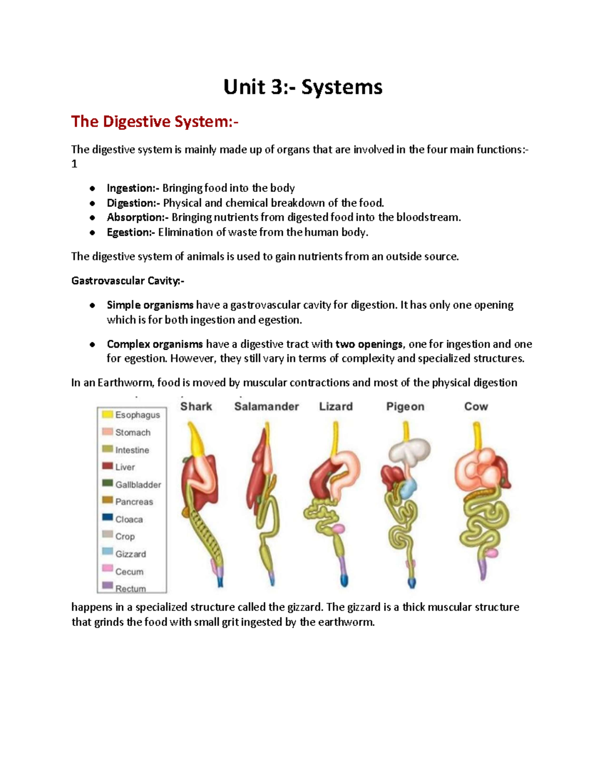 Unit 3 - Systems - Notes - Warning: TT: undefined function: 32 Unit 3 ...
