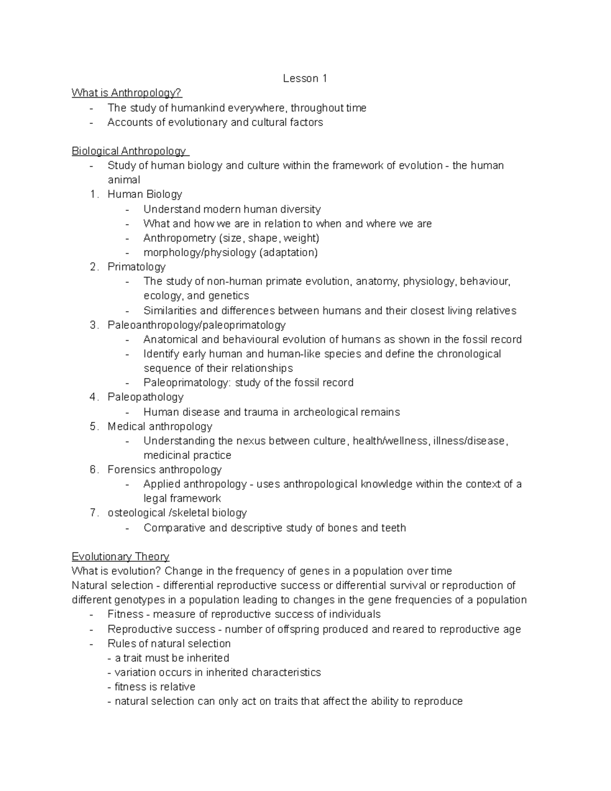 ANTH 1120 Lesson 1 Lesson 1 What Is Anthropology The Study Of anth-1120-lesson-1-lesson-1-what-is-anthropology-the-study-of