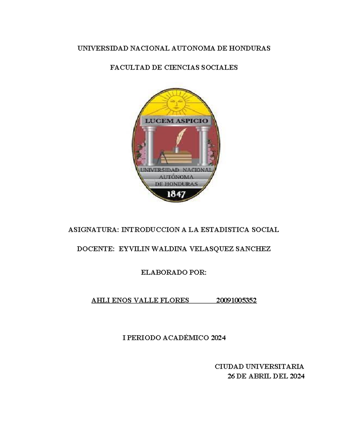 tarera 3 unidad 3 - Introducción a la Estadística Social - UNIVERSIDAD ...