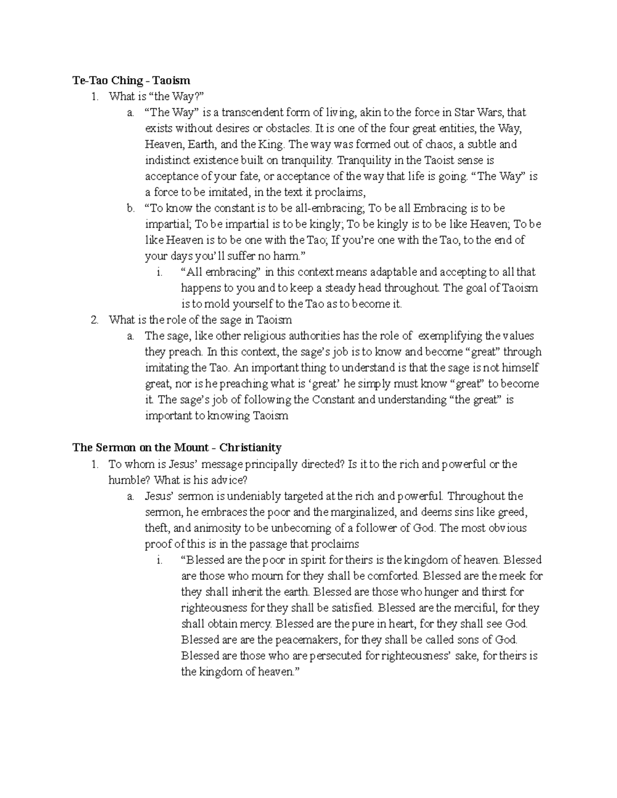 AP World History Religion Primary Sources Packet Questions - Te-Tao ...