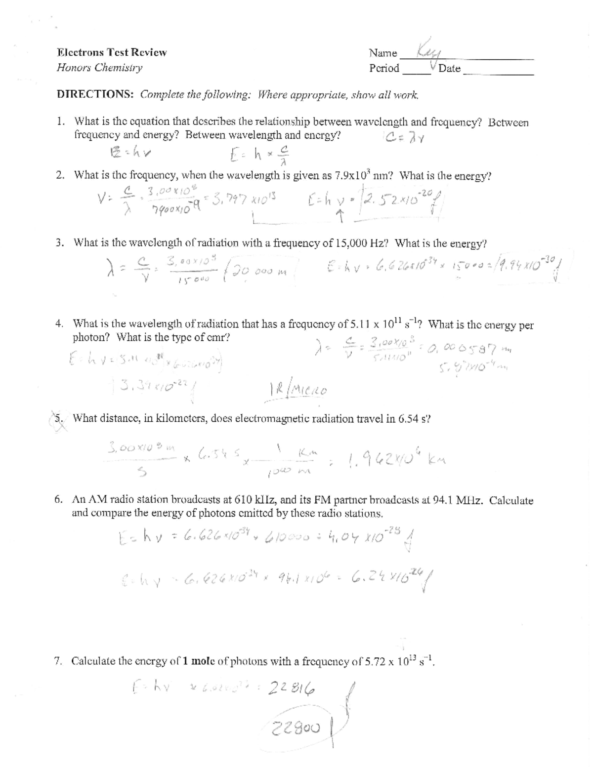 Electron Test Review Answers - Studocu